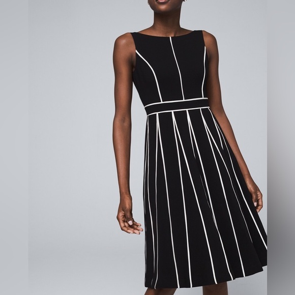 Sally & Tess | Dresses | Sallytess Nwt Women Contrast Piping Fit Flare ...